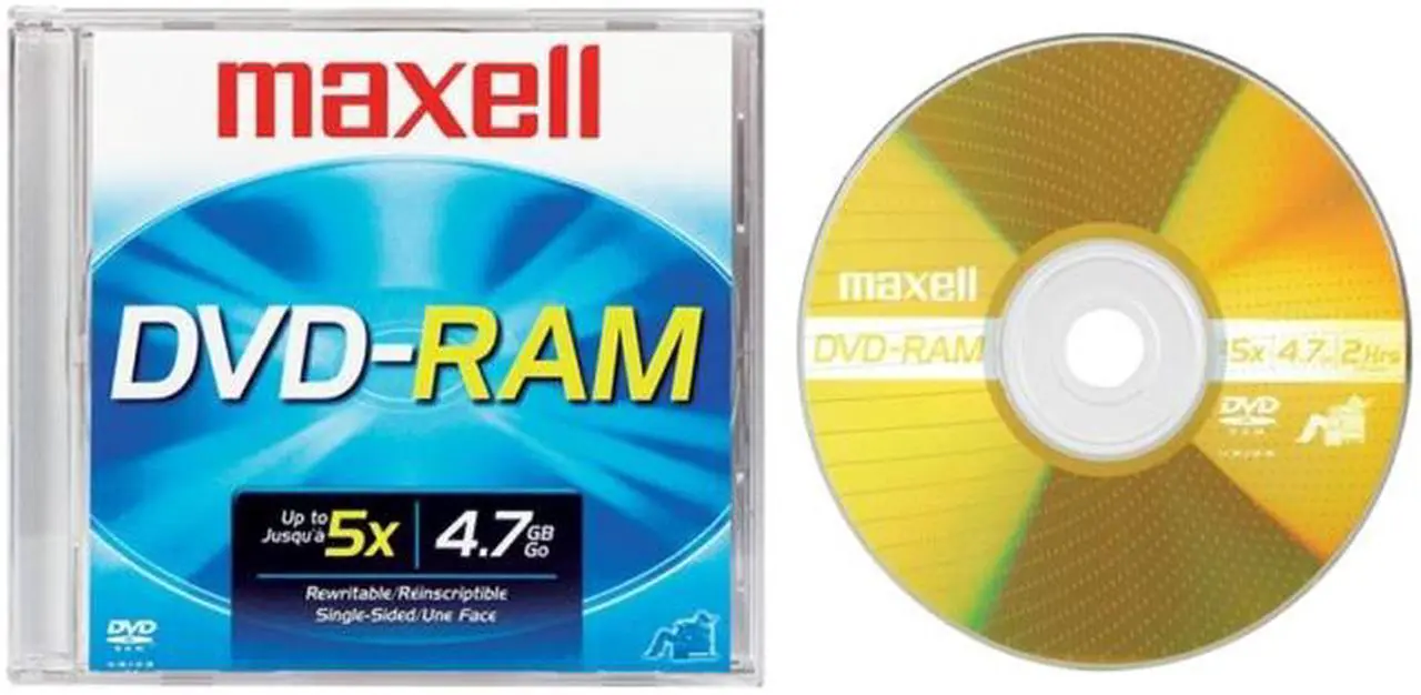 maxell 4.7GB 5X DVD-RAM Single Disc Model 636082 - Newegg.com