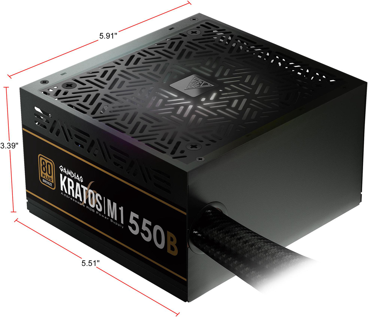 Gamdias Kratos M1 550b Gd Kratos M1 550b W O Rgb 550 W Power Supply