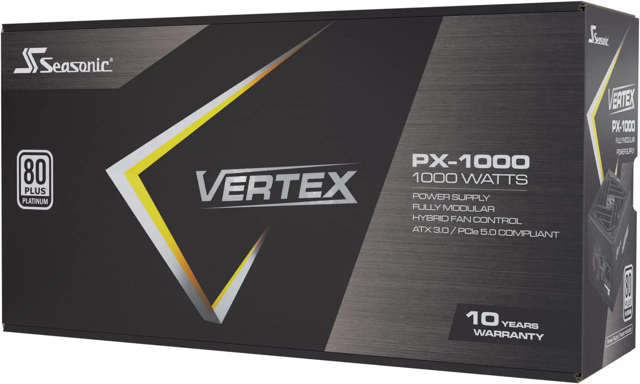 Seasonic VERTEX PX-1000, 1000W 80+ Platinum, ATX 3.0 / PCIe 5.0 ...