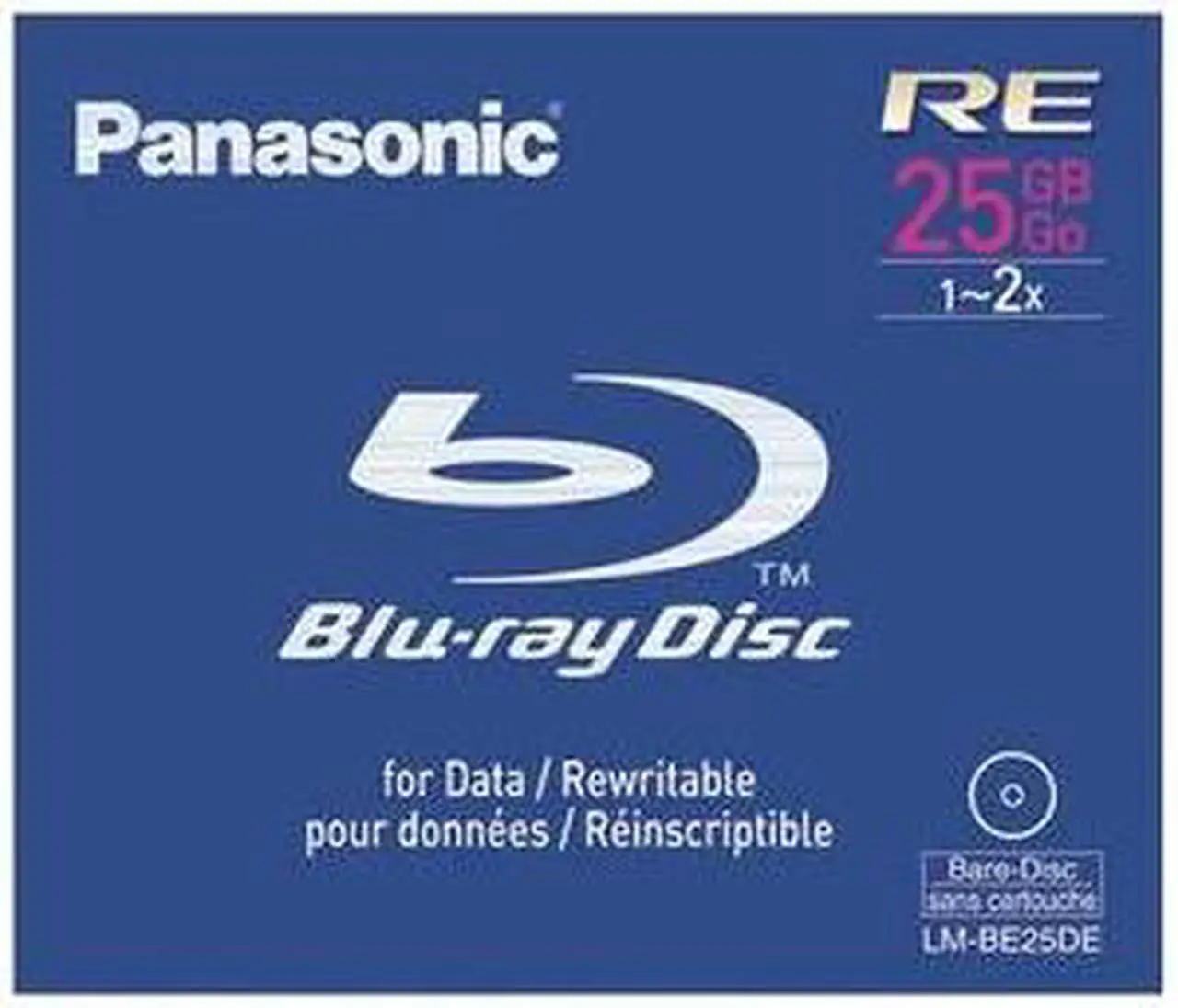 Panasonic 25GB 2X BD-RE Single Rewritable Disc Model LM-BE25DE - Newegg.com