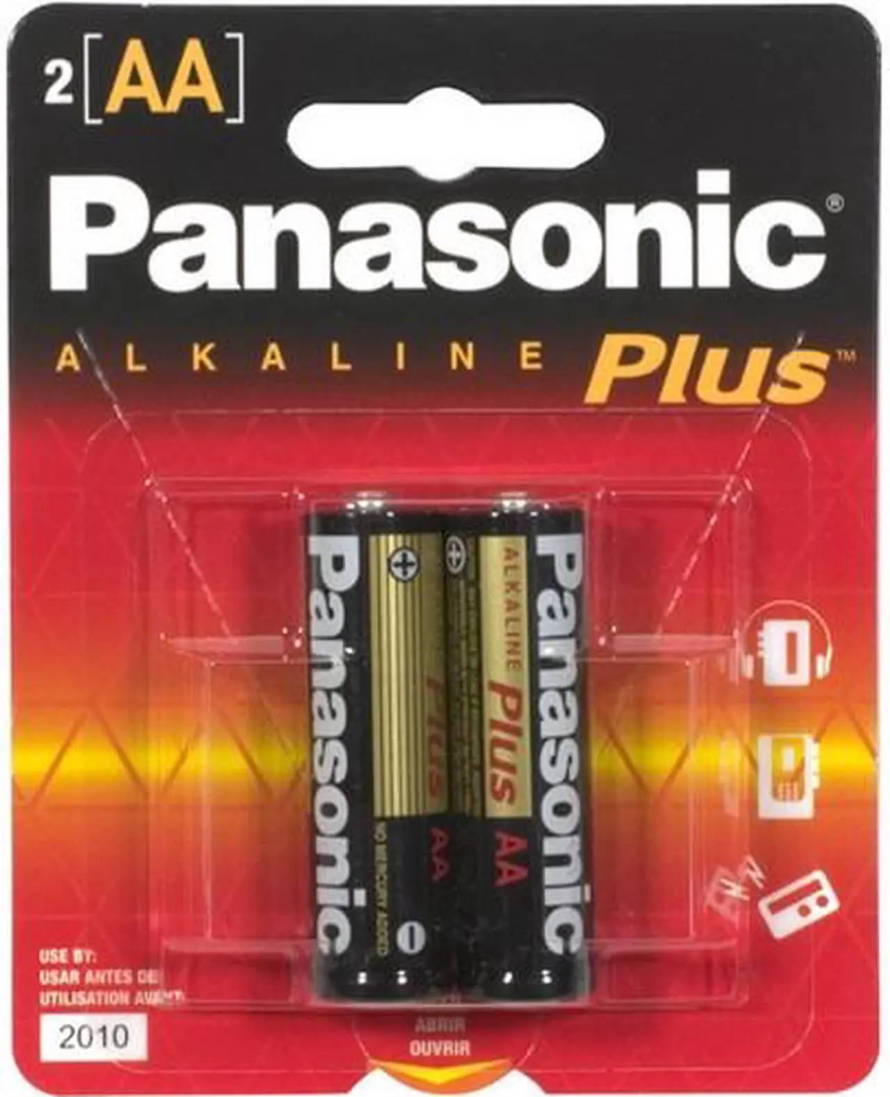 Panasonic Plus AA Alkaline General Purpose Batteries 2 Pack - Newegg.com