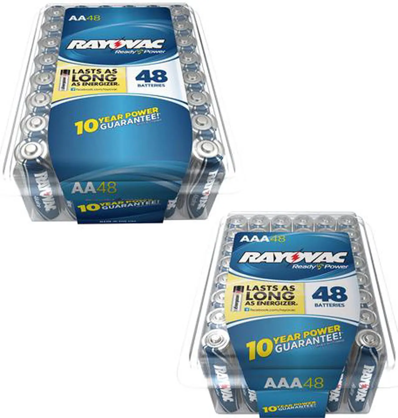 Rayovac 815-48pptf Alkaline Pro Pack (aa, 48 Pk) With 824-48pptf Pro ...