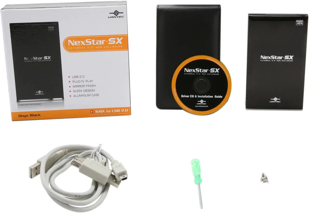 Vantec NexStar SX 2.5” SATA to USB 2.0 External Hard Drive/SSD ...