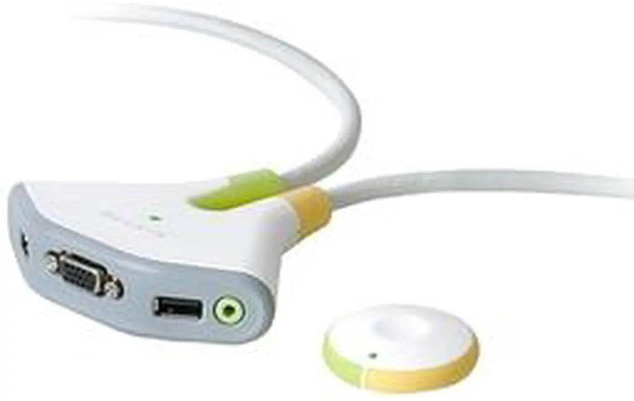 BELKIN Flip F1DG102W Wireless 2 Port USB KVM w/Audio - Newegg.com