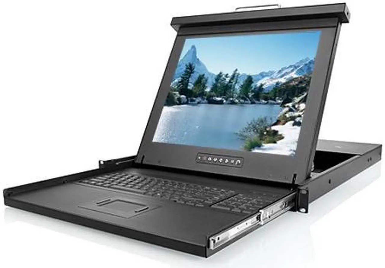 BELKIN F1DC108B-SR 17" LCD Rack Console with 8-Port KVM Switch - Newegg.com