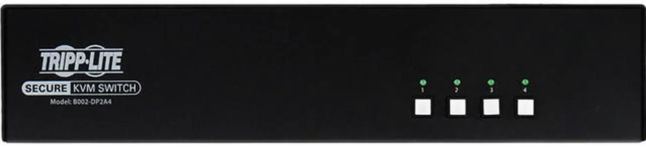 Tripp Lite Secure 4 Port KVM Switch, DisplayPort to DisplayPort, Dual ...