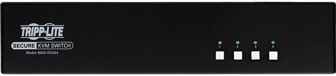 Tripp Lite 4 Port Secure KVM Switch, DVI to DVI, Dual Monitor, NIAP PP3 ...