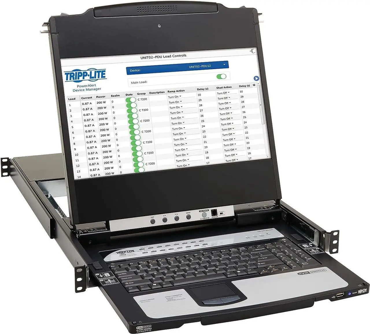 TRIPP LITE B030-DP08-17D NetDirector 8-Port DisplayPort KVM Switch ...