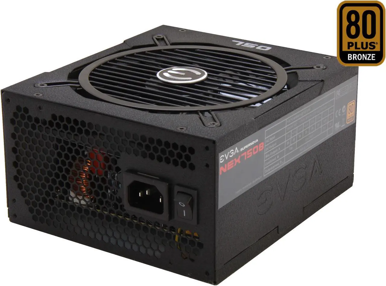 Open Box: EVGA SuperNOVA NEX750B BRONZE 120-PB-0750-KR 750 W Power ...