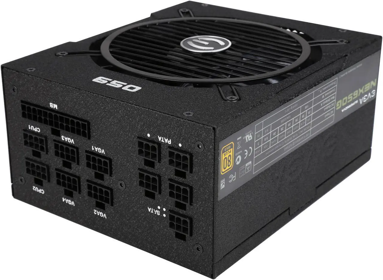 Refurbished: EVGA SuperNOVA 650 G1 120-G1-0650-RX 650 W Power Supply ...