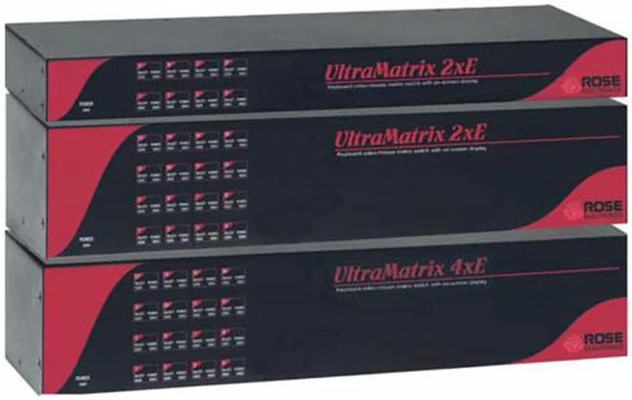 Rose Electronics UltraMatrix E-Series 2xE EE2-2X4U/E 4-Port KVM Switch ...