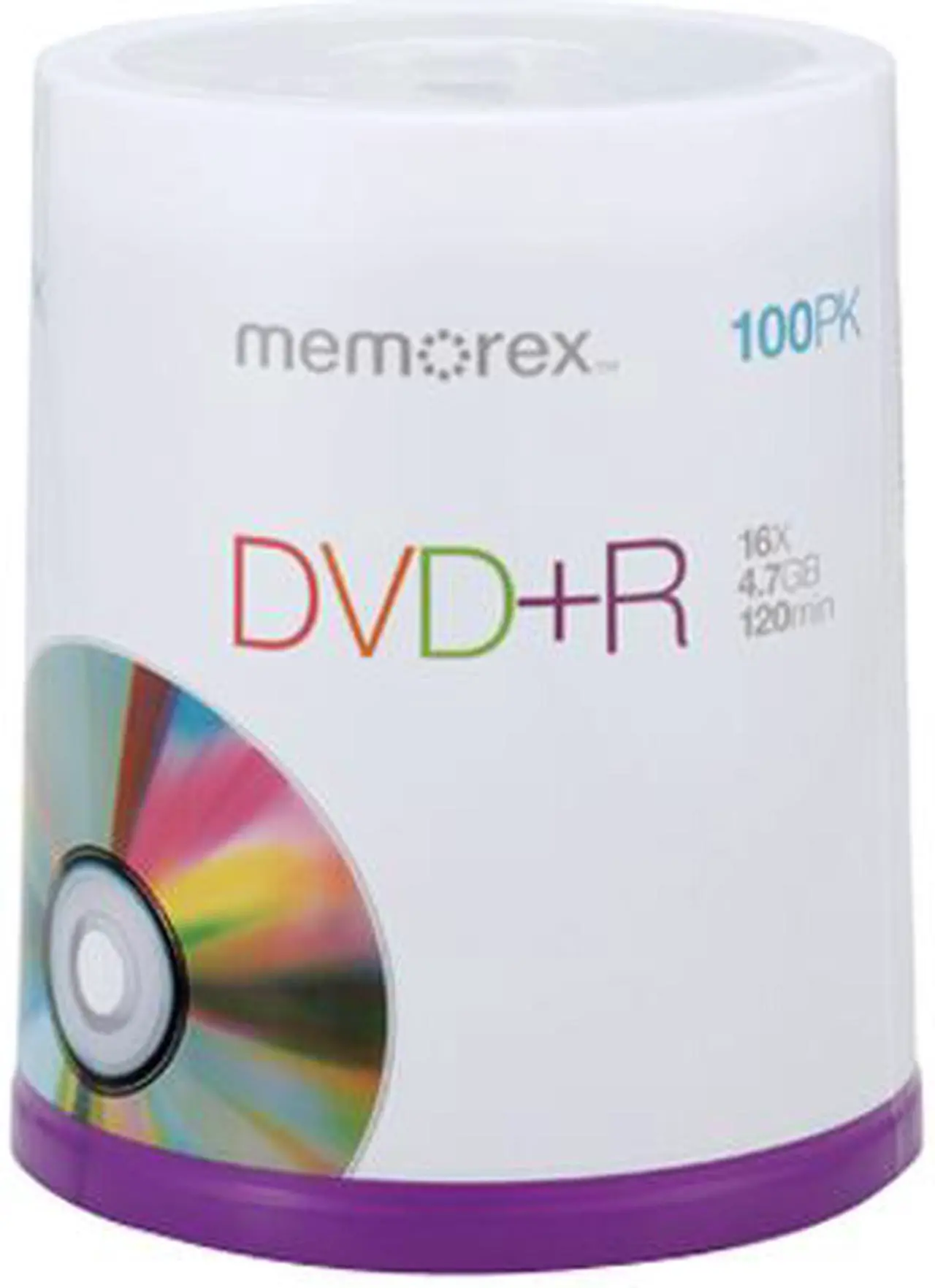 Open Box: memorex 4.7GB 16X DVD+R 100 Packs Disc Model 05621 - Newegg.com