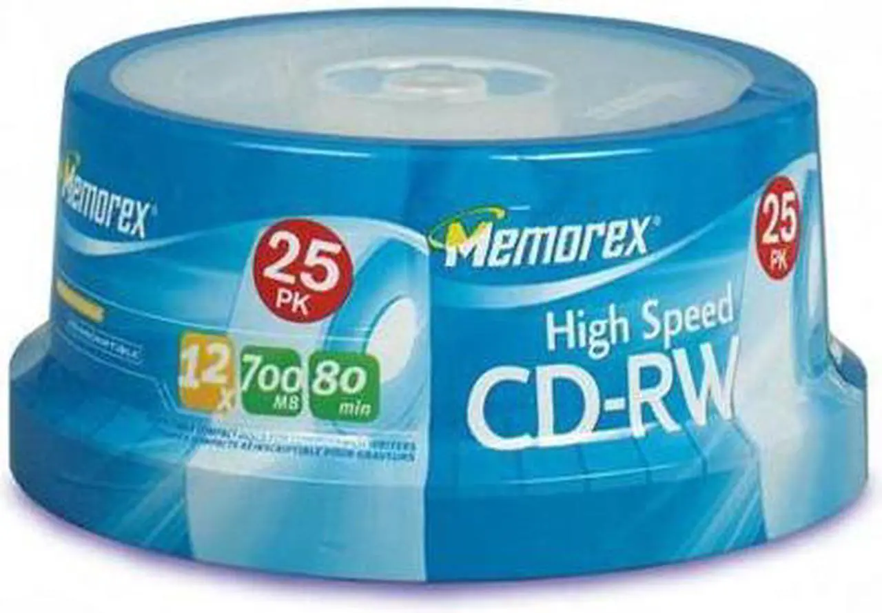 memorex 700MB 12X CD-RW 25 Packs High Speed Disc Model 03424 - Newegg.com