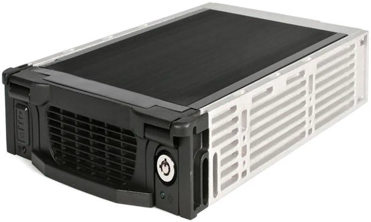 StarTech.com DRW115SATBK Black Aluminum 5.25in Professional SATA Hard ...
