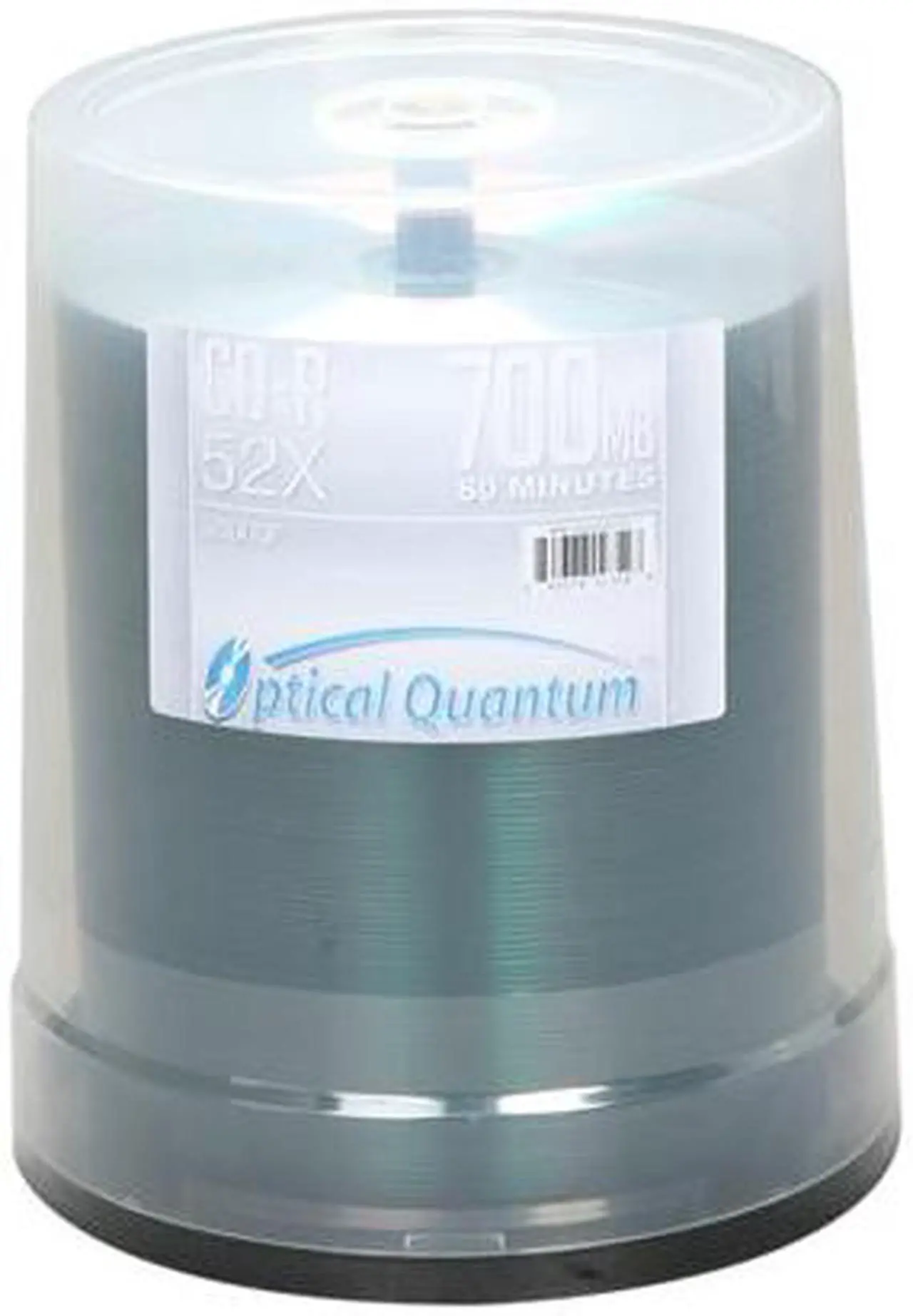 Optical Quantum 700MB 52X CD-R 100 Packs Silver Top Disc Model OQCD52ST ...