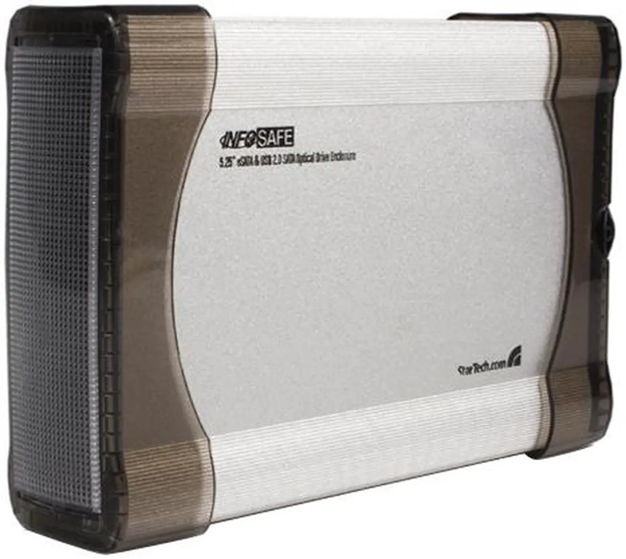 StarTech InfoSafe SAT5210U2E Aluminum 5.25" Silver eSATA USB 2.0 to ...