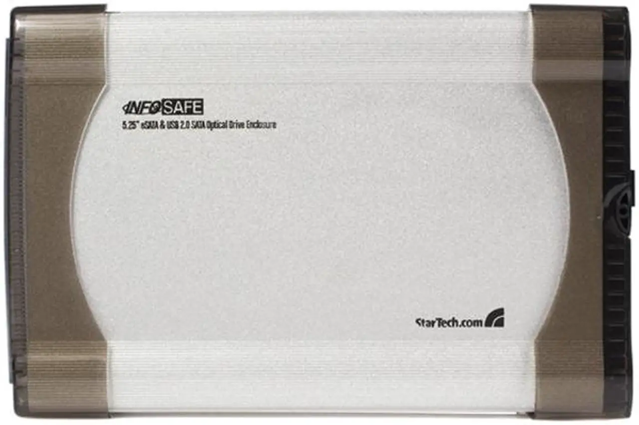 StarTech InfoSafe SAT5210U2E Aluminum 5.25" Silver eSATA USB 2.0 to ...