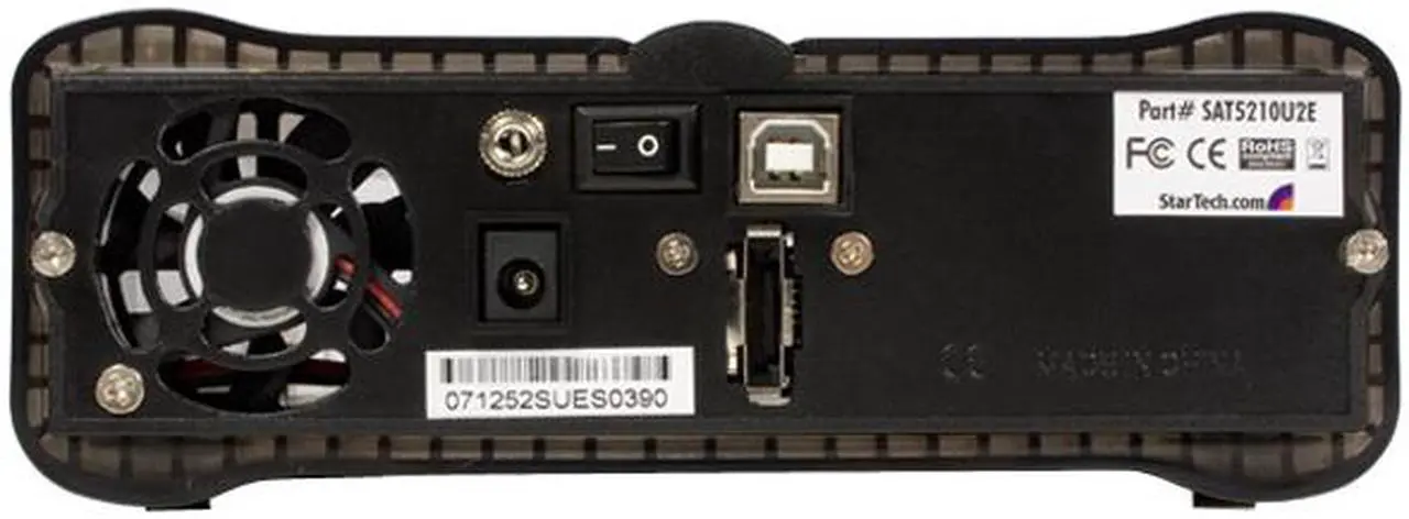 StarTech InfoSafe SAT5210U2E Aluminum 5.25" Silver eSATA USB 2.0 to ...