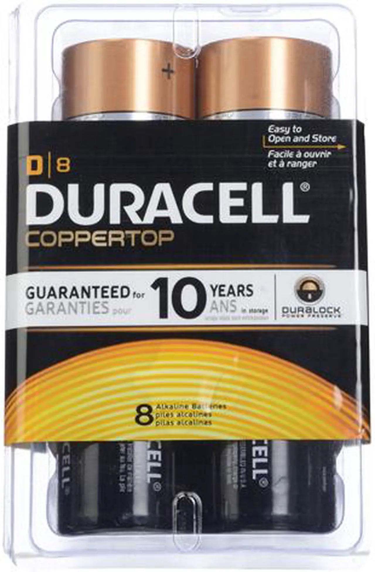 DURACELL CopperTop MN1300 1.5V D (LR20) Alkaline Battery, 12-box ...