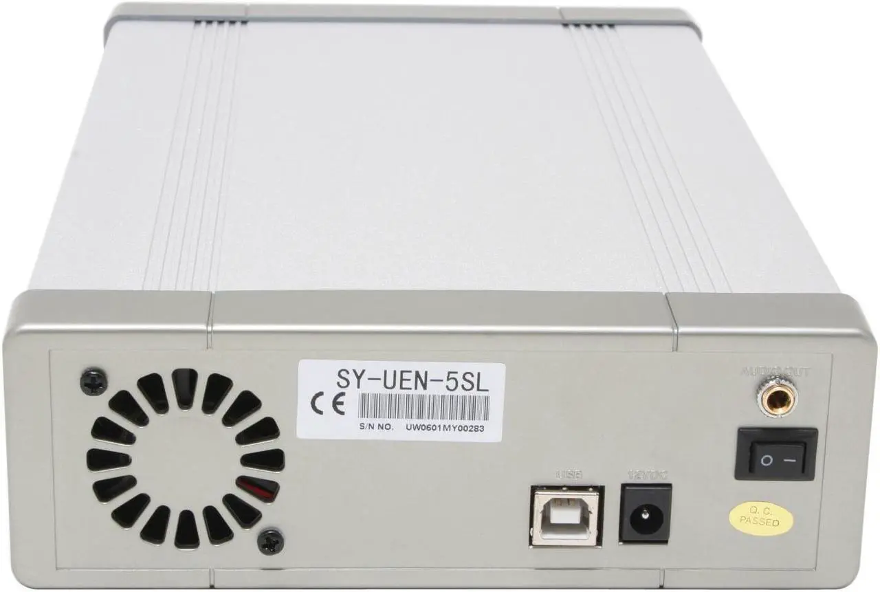 SYBA SY-UEN-5SL 5.25" USB2.0 Aluminum External Enclosure, Big Cooling ...