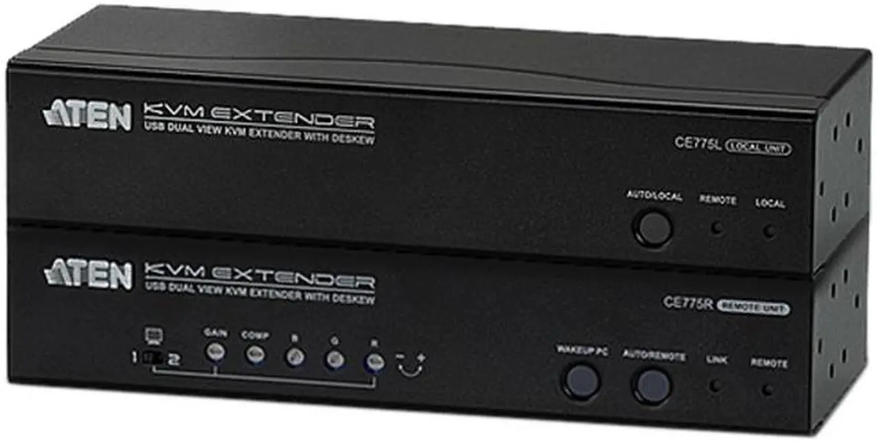 ATEN CE775 VGA dual view KVM extender with Audio/Deskew - Newegg.com