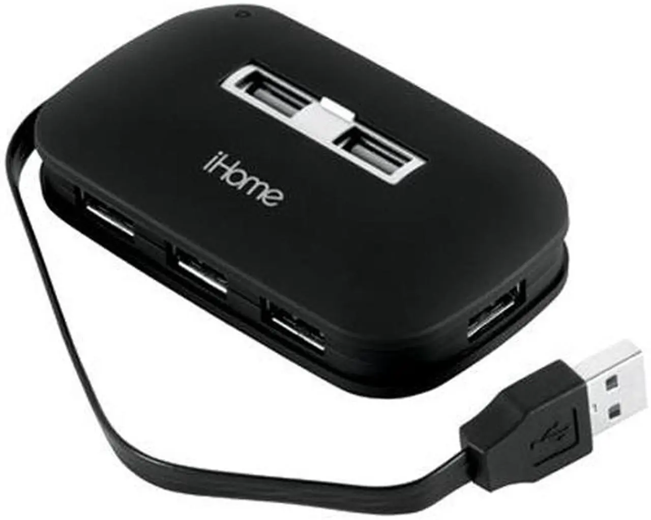 iHome IH-U560SB Black 7-Port USB 2.0 Notebook Hub - Newegg.com