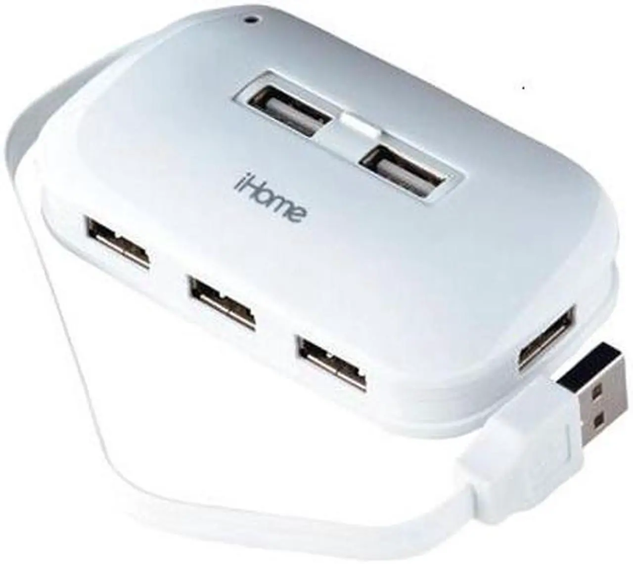 iHome IH-U561SW White 7-Port USB 2.0 Notebook Hub - Newegg.com