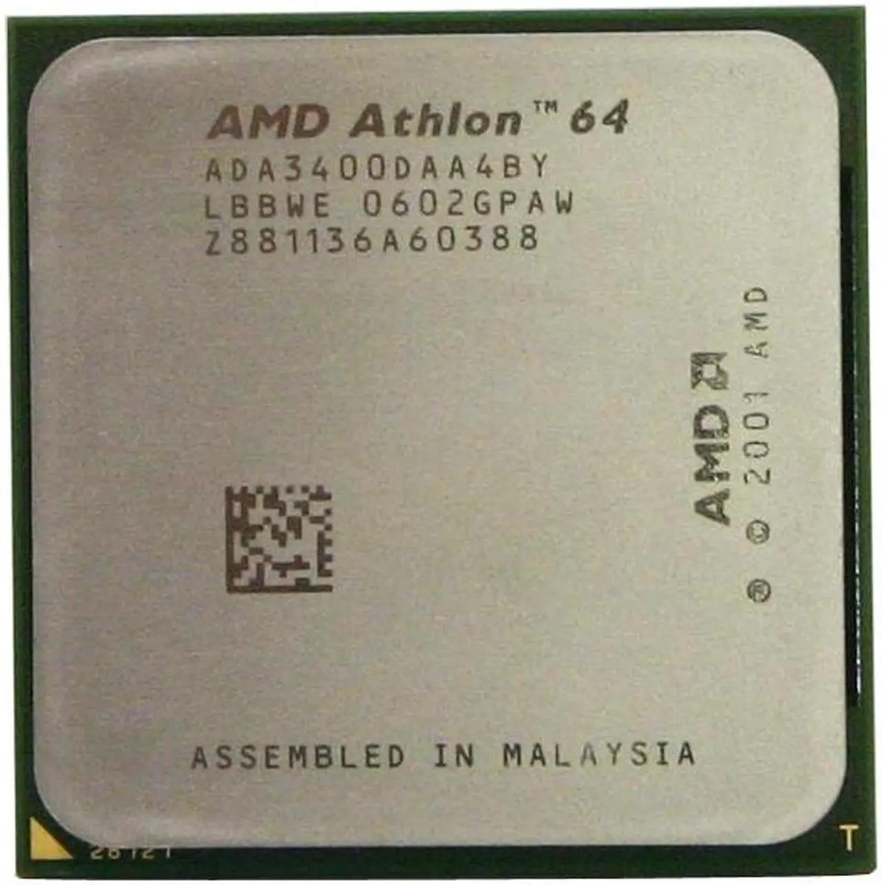 Open Box: AMD Athlon 64 3400+ - Athlon 64 Venice Single-Core 2.2 GHz Socket 939 Processor ...