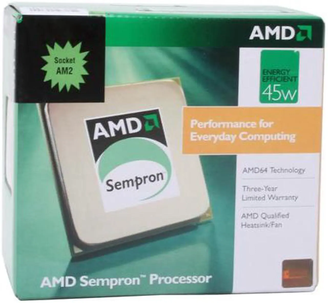 AMD Sempron LE-1250 - Sempron LE Sparta Single-Core 2.2 GHz Socket AM2 ...