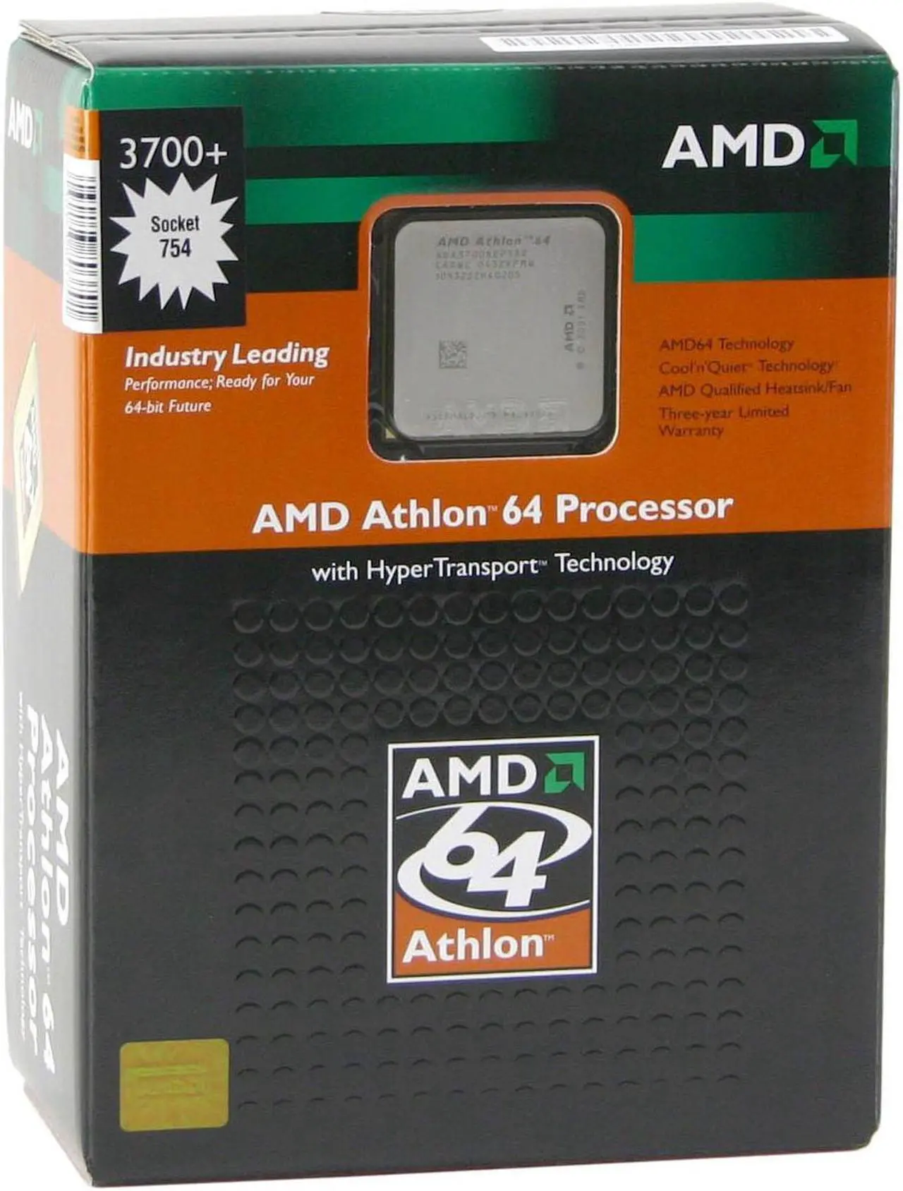 AMD Athlon 64 3700+ - Athlon 64 ClawHammer Single-Core 2.4 GHz Socket ...