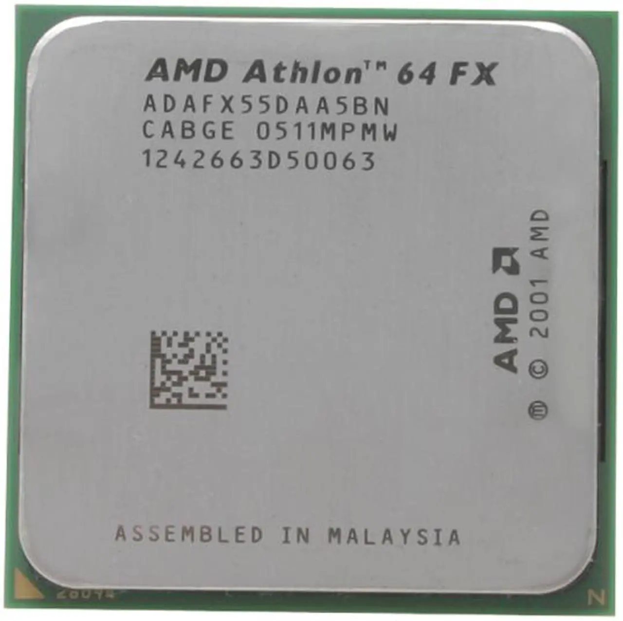AMD Athlon 64 FX-55 - Athlon 64 FX San Diego Single-Core 2.6 GHz Socket ...