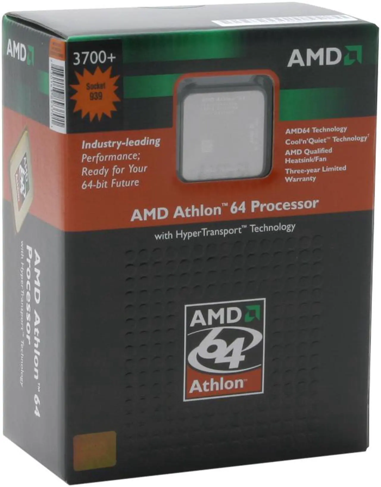 AMD Athlon 64 3700+ - Athlon 64 San Diego Single-Core 2.2 GHz Socket ...
