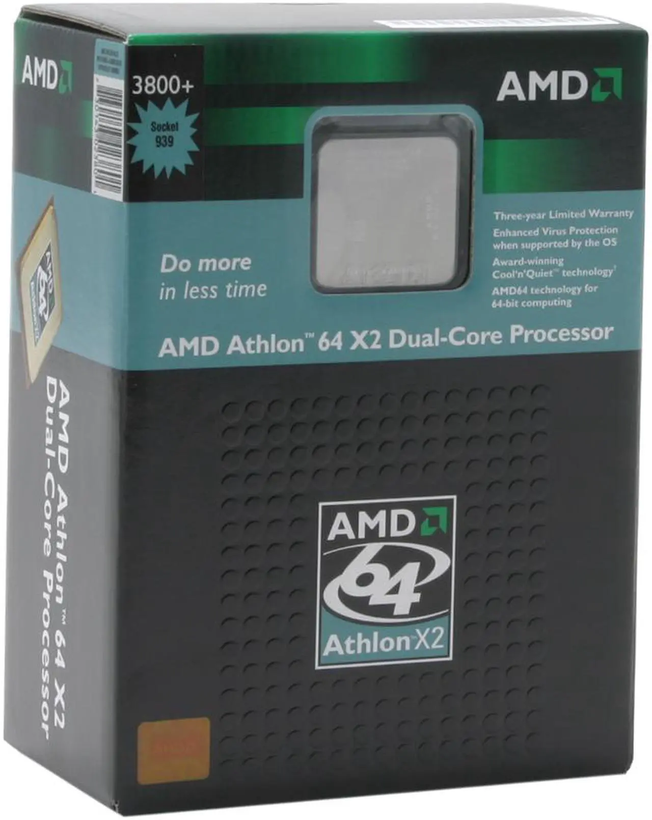 Open Box: AMD Athlon 64 X2 3800+ - Athlon 64 X2 Manchester Dual-Core 2.0 GHz Socket 939 ...