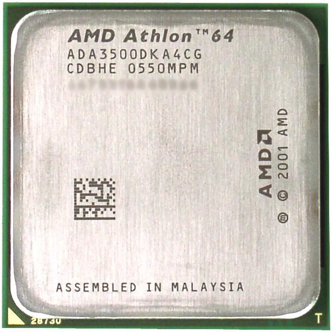 AMD Athlon 64 3500+ - Athlon 64 Manchester Single-Core 2.2 GHz Socket ...