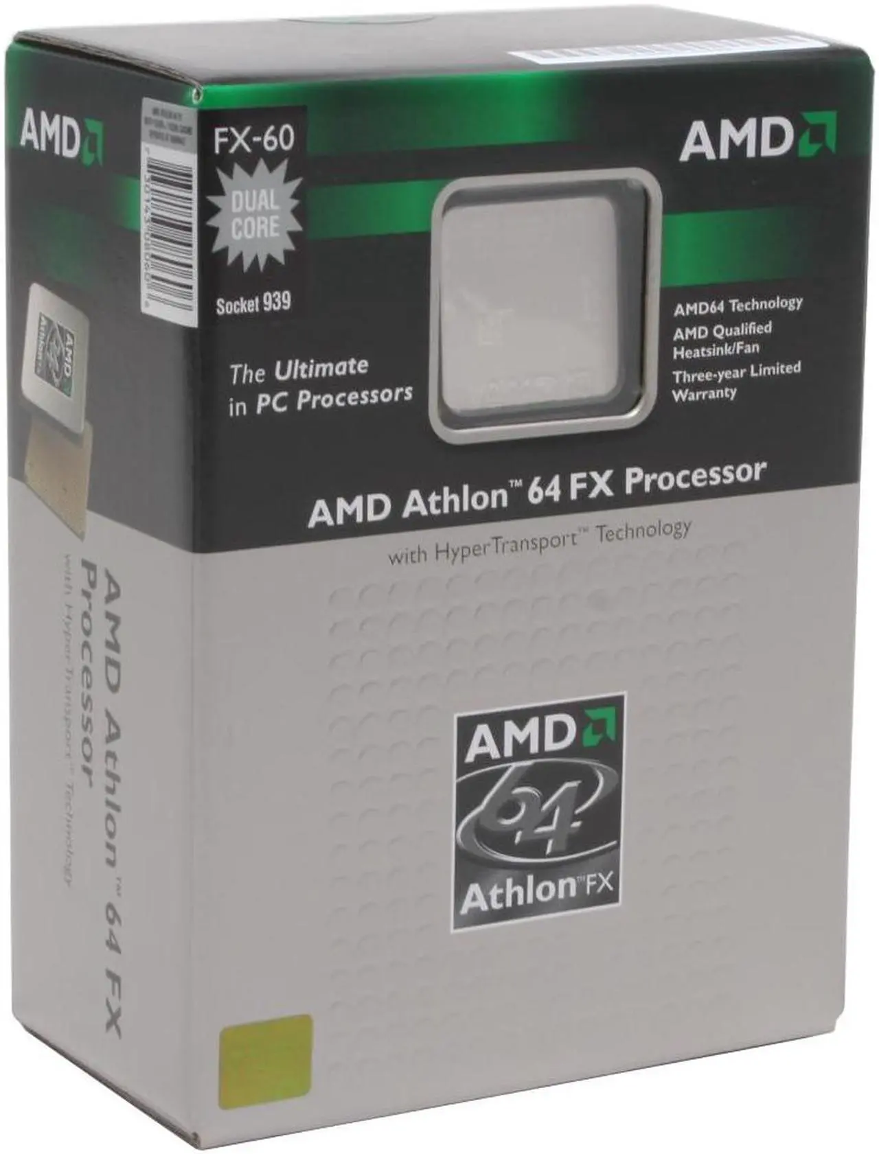 Open Box: AMD Athlon 64 FX-60 - Athlon 64 FX Toledo Dual-Core 2.6 GHz ...