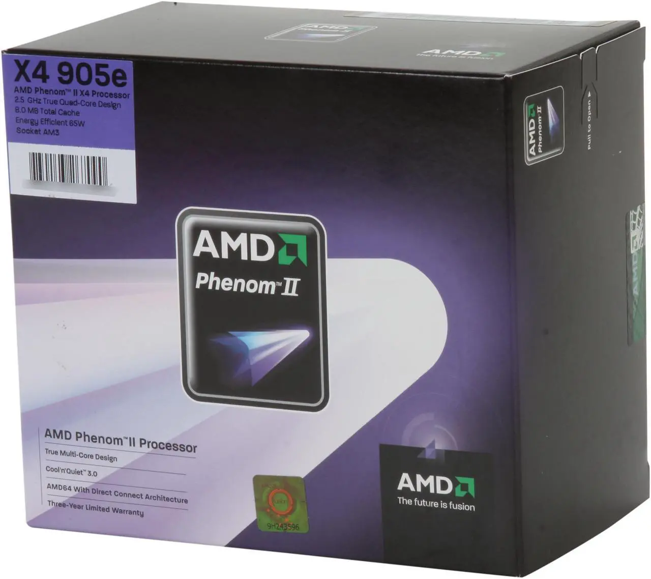 AMD Phenom II X4 905e - Phenom II X4 Deneb Quad-Core 2.5 GHz Socket AM3 ...