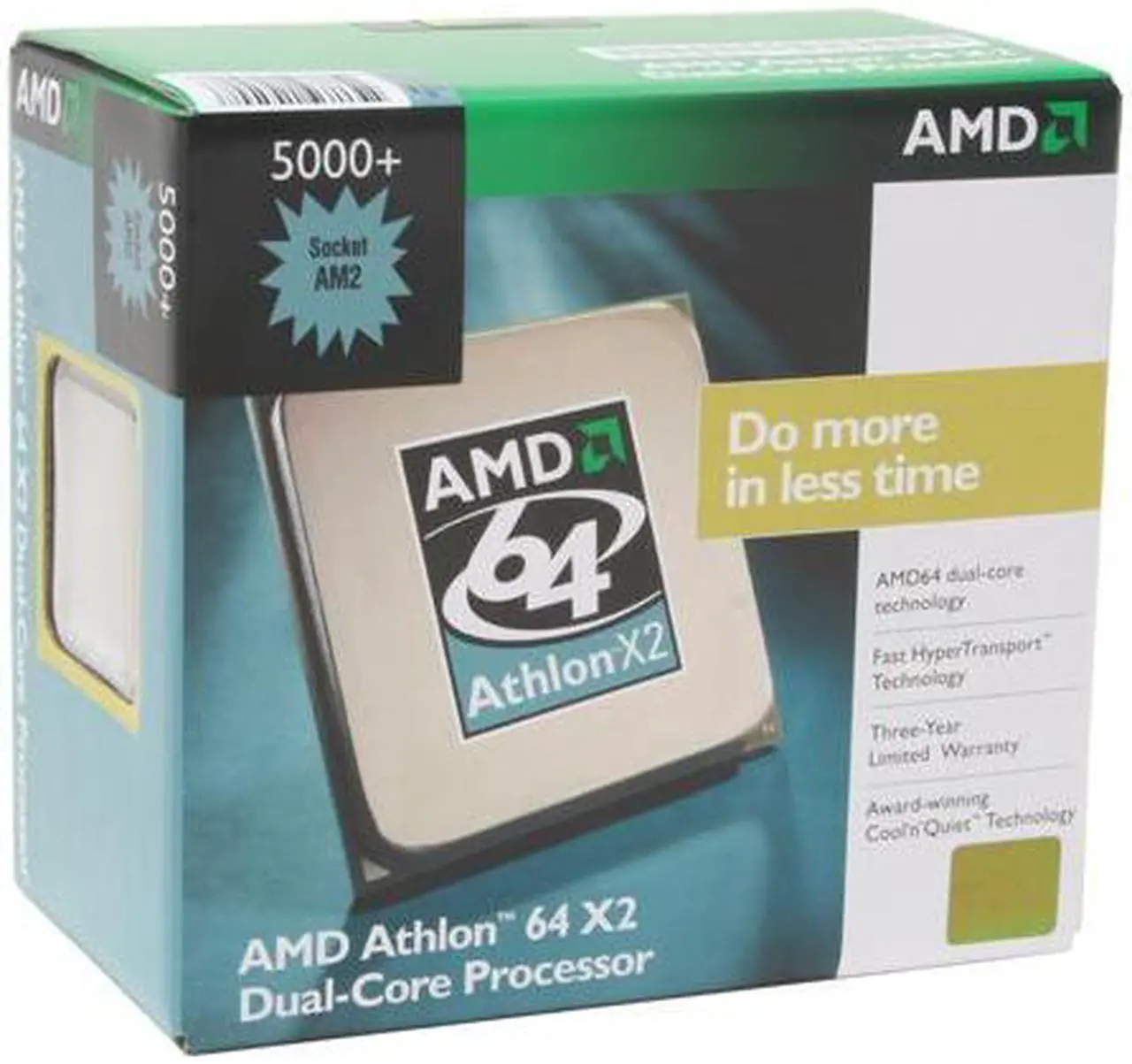 AMD Athlon 64 X2 5000+ - Athlon 64 X2 Windsor Dual-Core 2.6 GHz Socket AM2 89W Processor ...