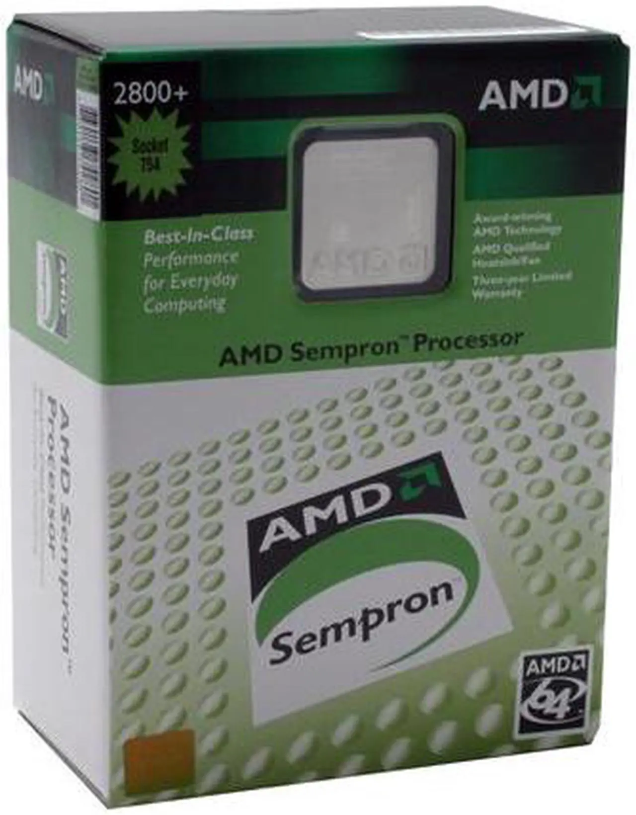 AMD Sempron 64 2800+ - Sempron 64 Palermo Single-Core 1.6 GHz Socket ...