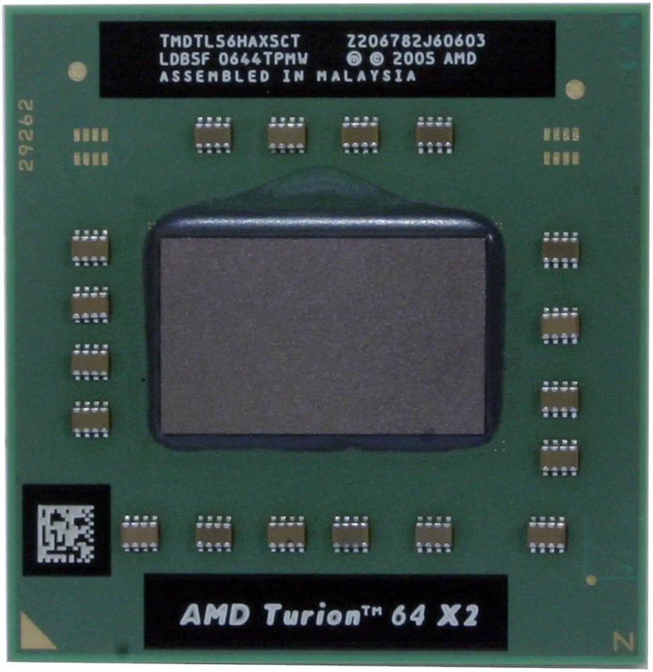 AMD Turion 64 X2 TL-56 - Turion 64 X2 Taylor Dual-Core 1.8 GHz Socket S1 33W Processor ...