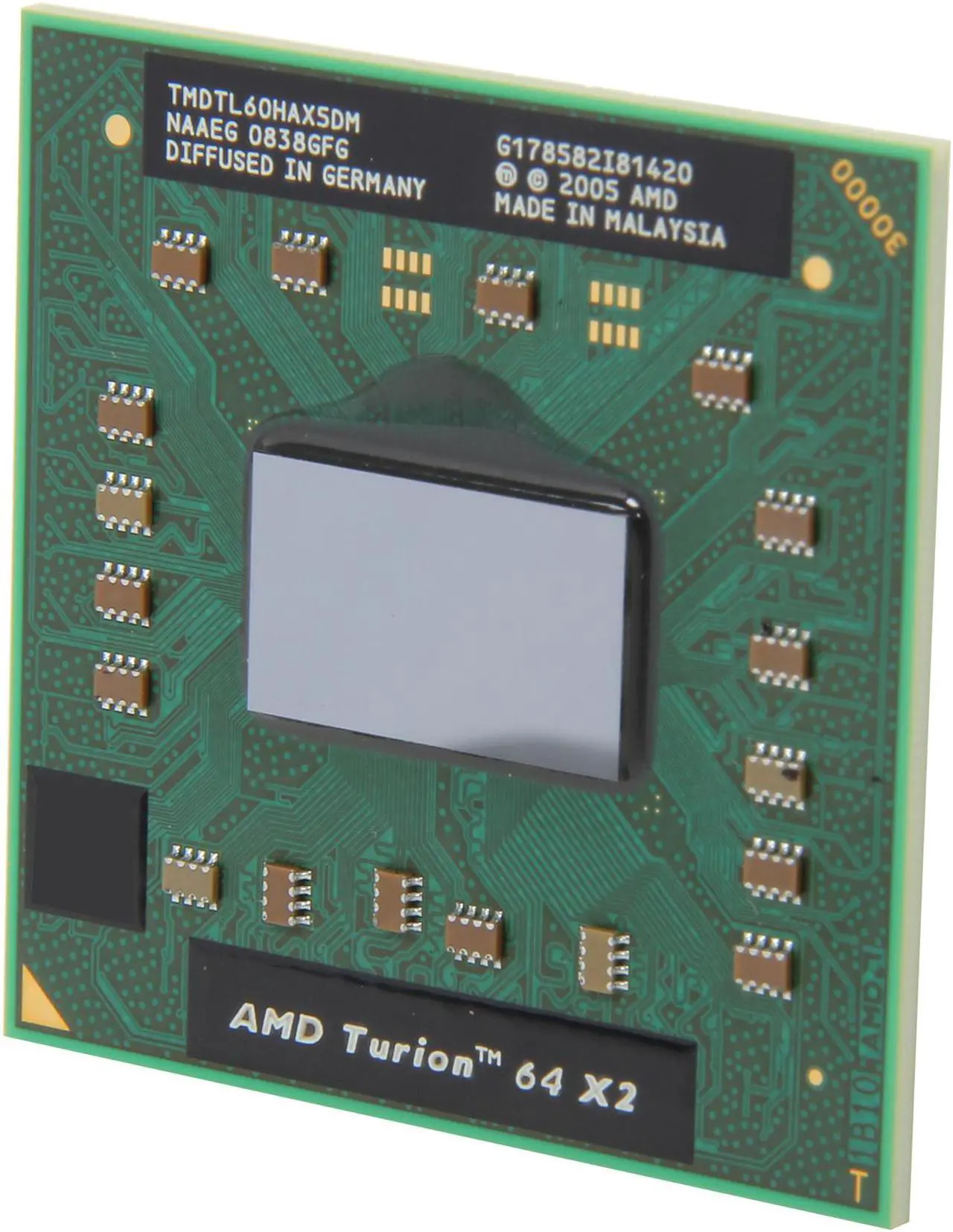Refurbished: AMD Turion 64 X2 TL-60 2.0 GHz Socket S1 35W TMDTL60HAX5DM Mobile Processor ...
