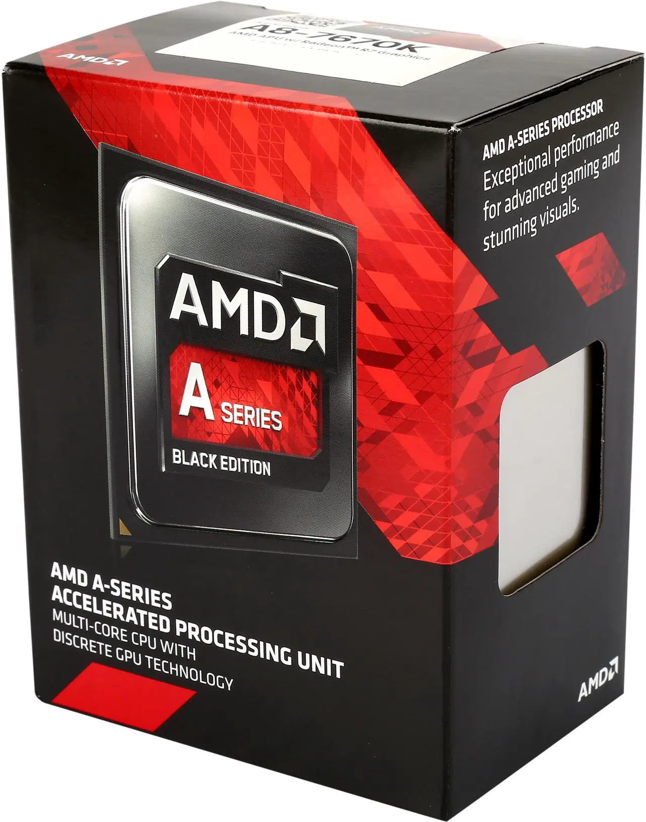 AMD A8-7670K - A-Series APU Godavari Quad-Core 3.6 GHz Socket FM2+ 95W AMD Radeon R7 Desktop ...