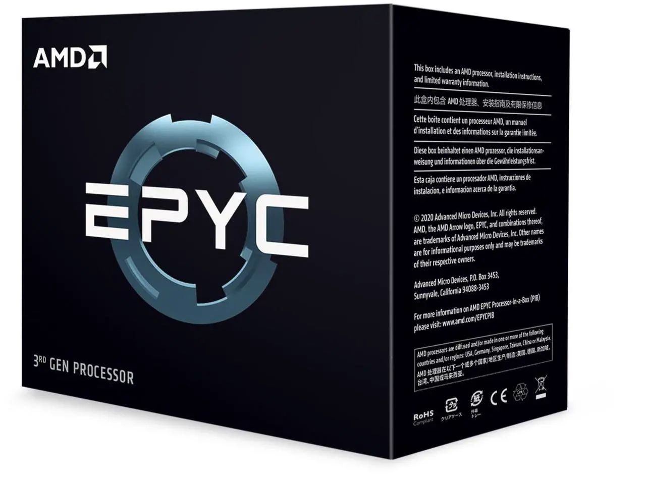 AMD EPYC 7003 (3rd Gen) 7543P Dotriaconta-core (32 Core) 2.80 GHz Processor - 256 MB L3 Cache ...