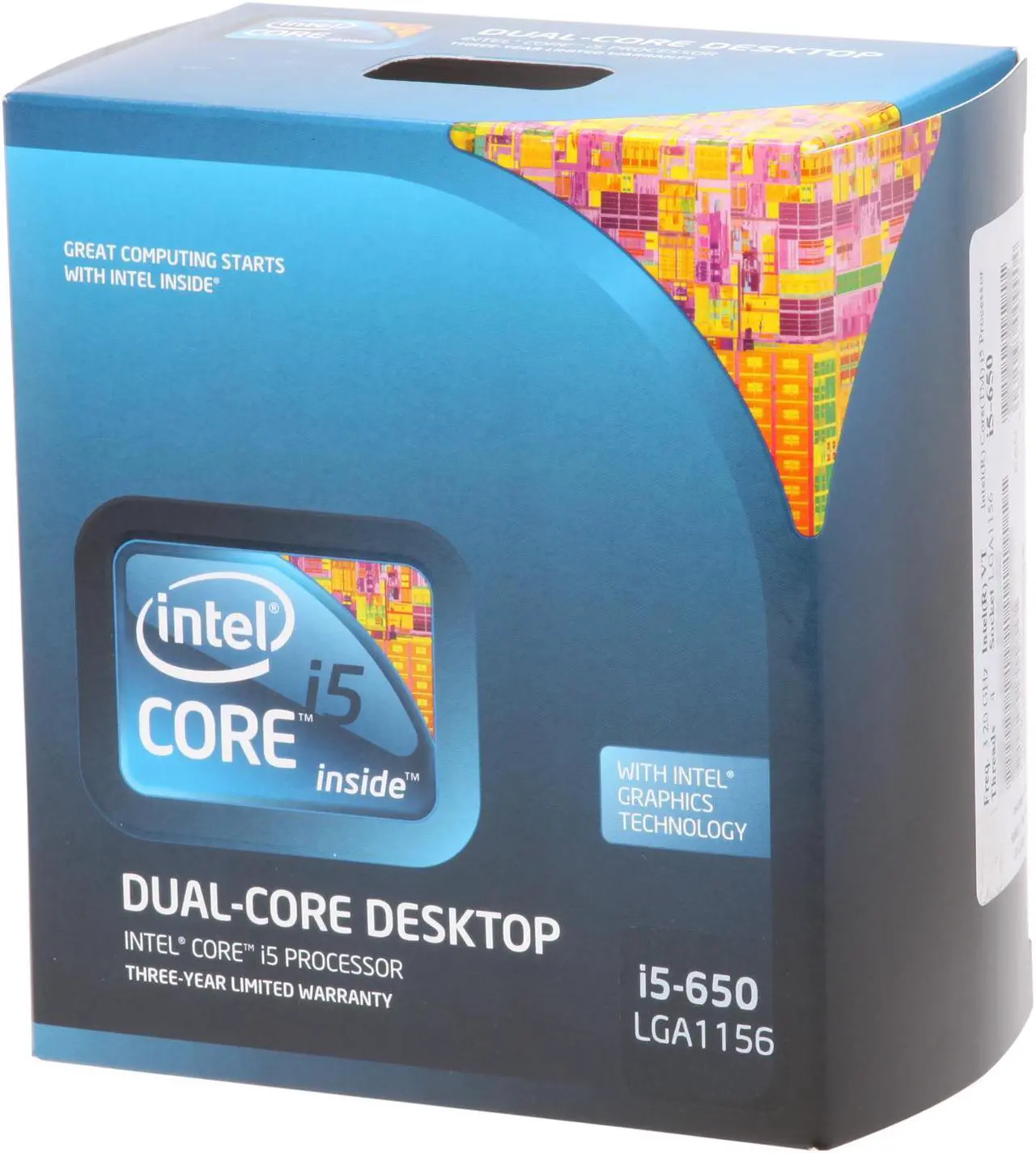Open Box: Intel Core i5-650 - Core i5 Clarkdale Dual-Core 3.2 GHz LGA ...