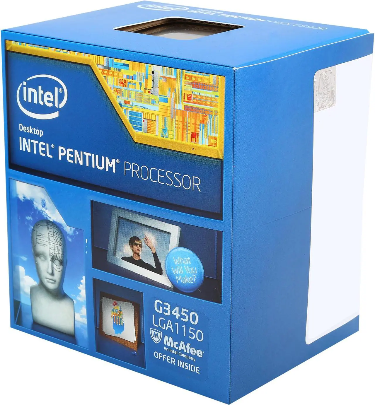 Intel Pentium G3450 - Pentium Haswell Dual-Core 3.4 GHz LGA 1150 53W ...