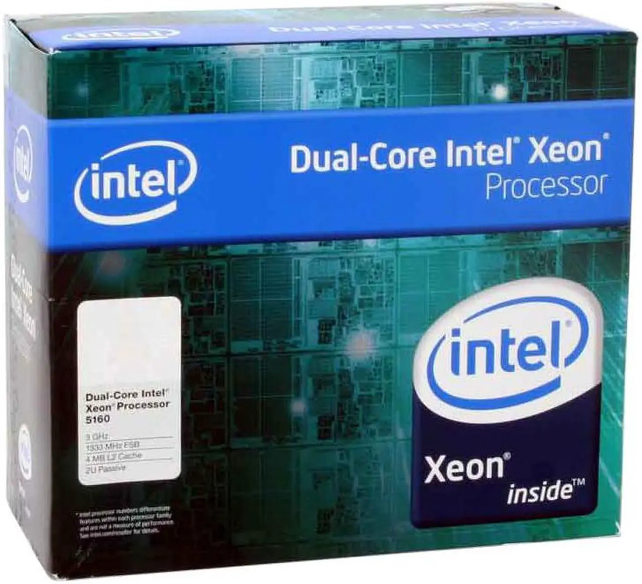 Intel Xeon 5160 3.0 GHz LGA 771 80W BX805565160P 2U Passive Processor ...