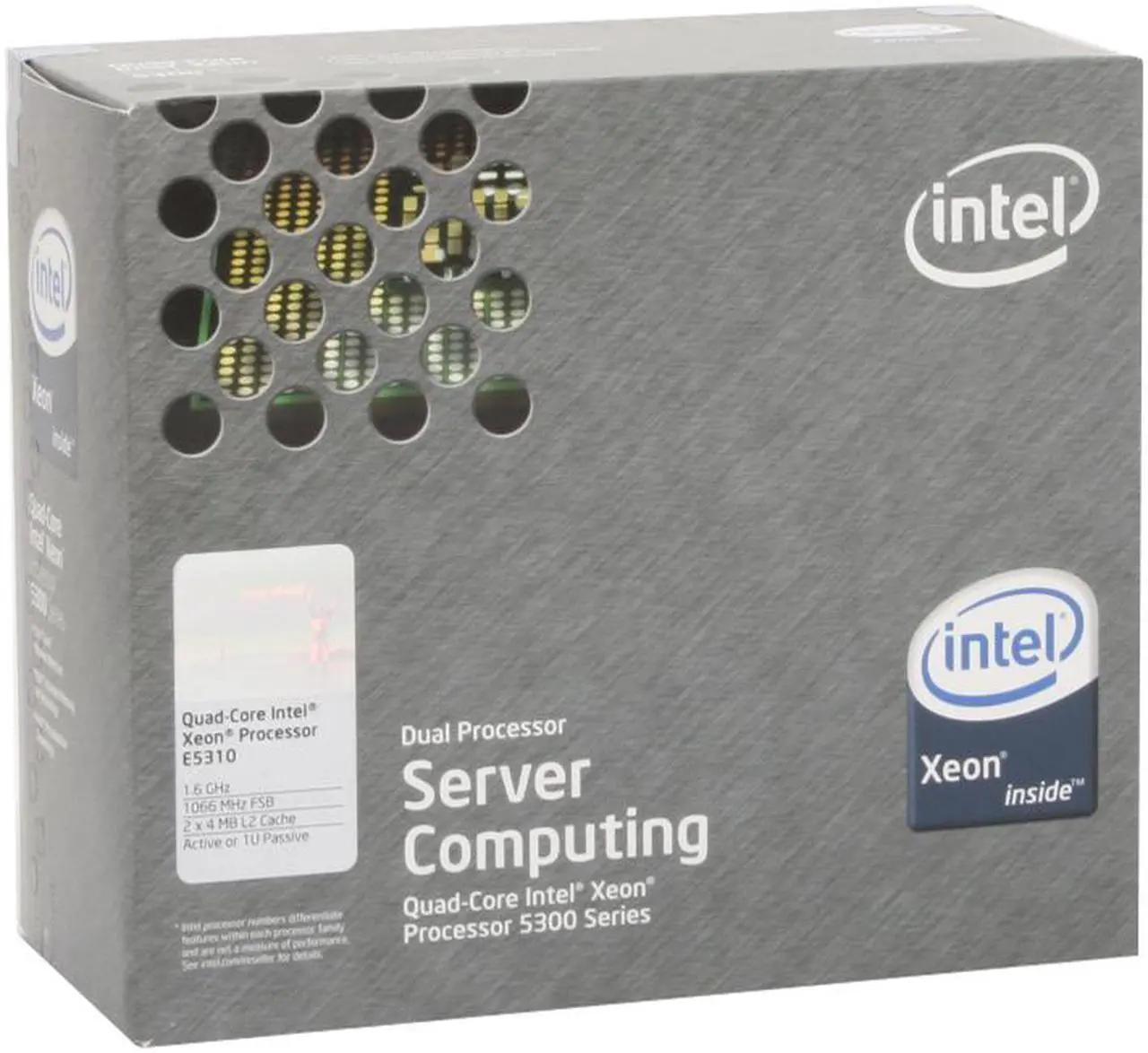 Intel Xeon E5310 1.6 GHz LGA 771 80W BX80563E5310A Active or 1U ...