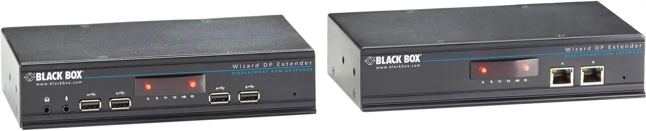 Black Box ACU5800A Black Box Dual-Head DisplayPort KVM Extender over ...