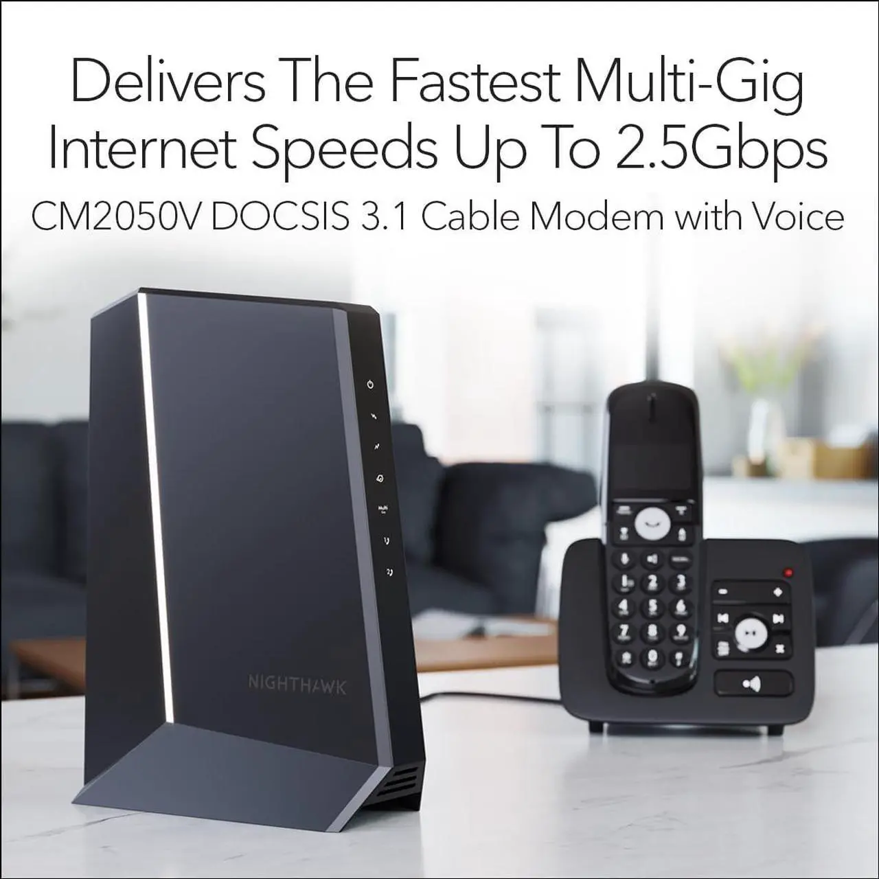 Netgear Nighthawk® Multi-Gig 2.5Gbps Cable Modem for Xfinity Voice ...