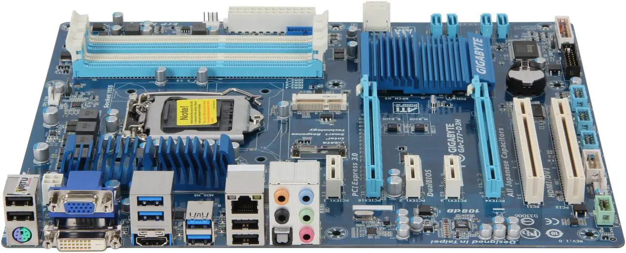 Refurbished: Gigabyte GA-Z77-D3H ATX Motherboard - Intel Z77 - LGA 1155 ...