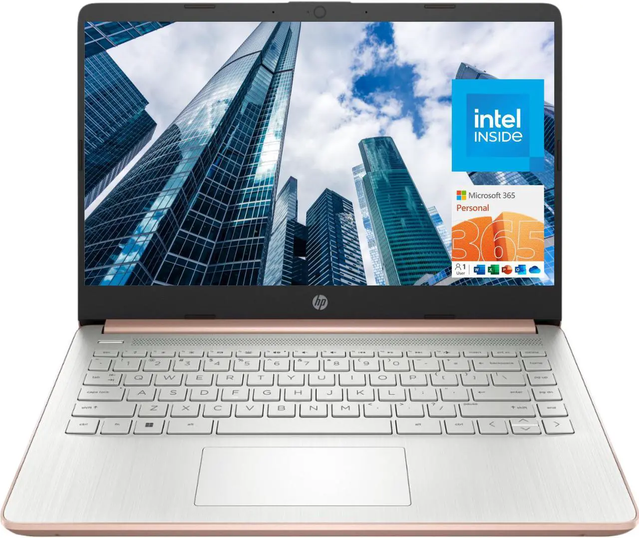 HP Essential Laptop, 14" HD Display, Intel Celeron N4120, 16GB RAM ...